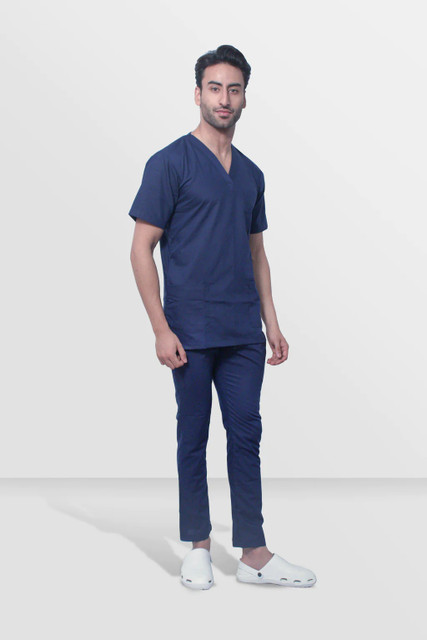 ARA UNIFORMS Navy Blue Doctor Scrub For Male| Medical Wear Scrub Suit ...