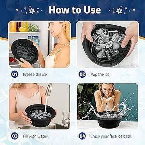 Smrtin silicon face bowl Black Silicone Ice Cube Tray Price in India ...