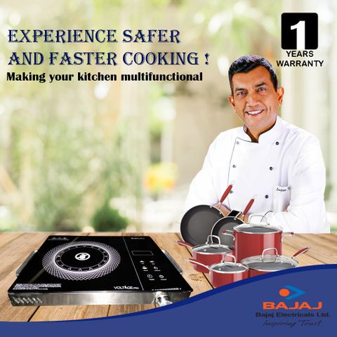 BAJAJ 2200 W Radiant Cooktop Jog Dial, Touch Panel - Buy BAJAJ 2200 W ...