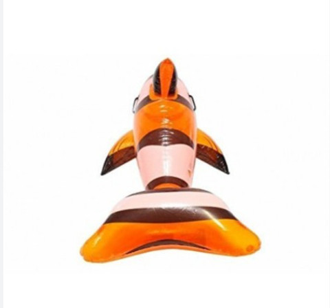 HornFlow Kids (IND*37) Inflatable Fish Ride On Swimming Pool Toy for ...
