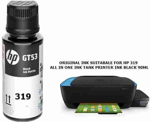 HP 319 INK TANK PRINTER INK ALL IN ONE ORIGINAL INK Black Ink Bottle ...