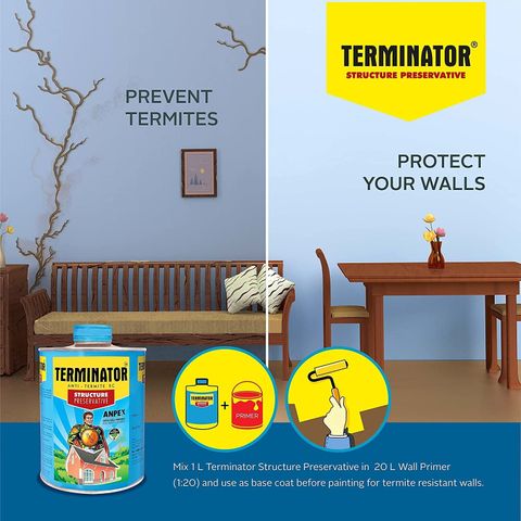 Terminator Pidilite Structure Preservative Controls Termites, Borers ...