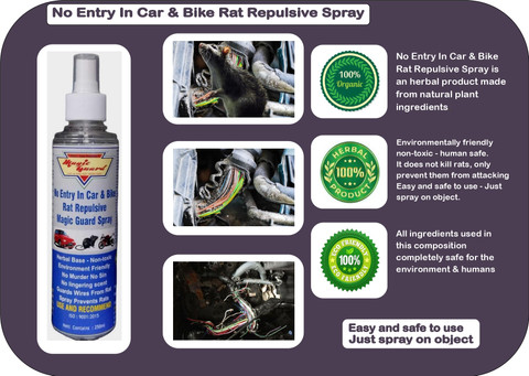 Magic Guard No Entry In Car & Bike Rat Repulsive Spray 250 ml - Buy ...