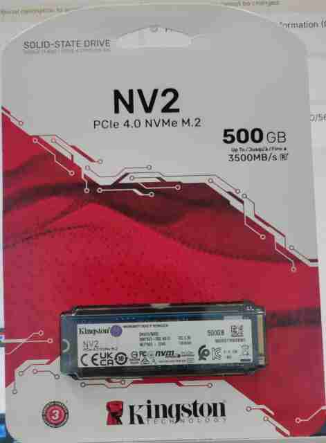 KINGSTON SSD NV2 4.0 500 GB Desktop, Laptop, All in One PC's, Servers ...