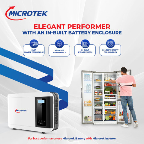 Microtek UPS ELITE 1500 LED 12V (UPS ELITE 1500 LED 12V SW) with 3 Year ...