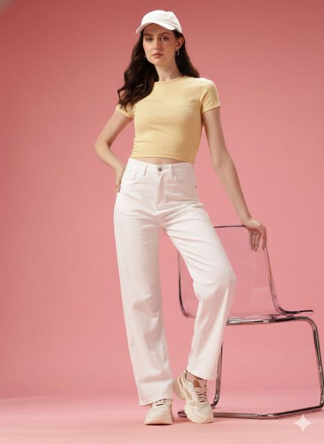 comfits Loose Fit Women White Jeans - Buy comfits Loose Fit Women White ...