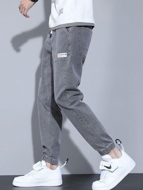 HERE&NOW Jogger Fit Men Grey Jeans - Buy HERE&NOW Jogger Fit Men Grey ...