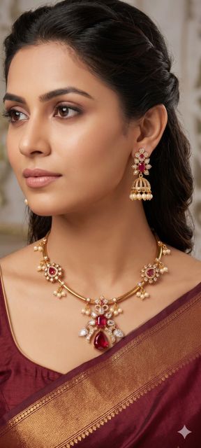 vasavi emporium Alloy Red Jewellery Set Price in India - Buy vasavi ...