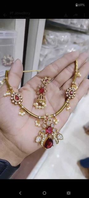 vasavi emporium Alloy Red Jewellery Set Price in India - Buy vasavi ...