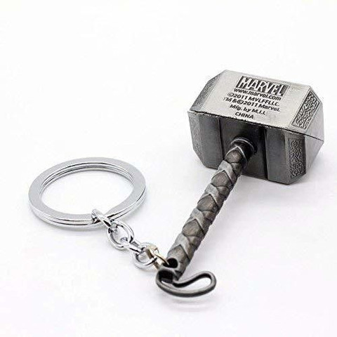 K C Thor Hammer Brass With Wording Metal Keyr Key Chain Price in India ...