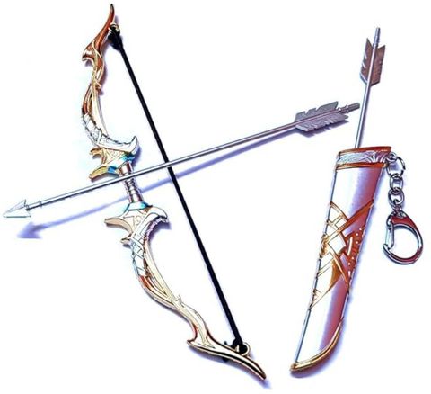 Orelius Fire Decorative Metal Bow and Arrow Keychain, 23 cm Key Chain ...