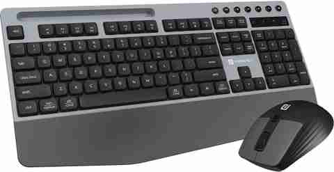 Portronics Key10 Combo Wireless Keyboard & Mouse, Wrist Rest, Media ...