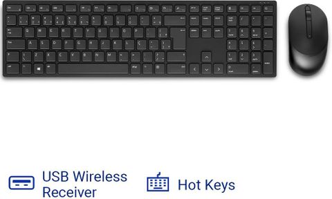 DELL KM5221W/Slim, Multi-Device Combo with Mouse Wireless, Bluetooth ...