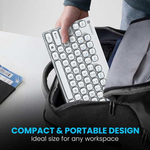 Portronics Bubble, 2.4 GHz & Bluetooth 5.0 Connectivity, Noiseless ...