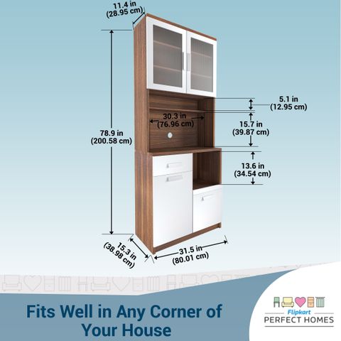 Flipkart Perfect Homes Ramsey Engineered Wood Kitchen Cabinet Price in ...