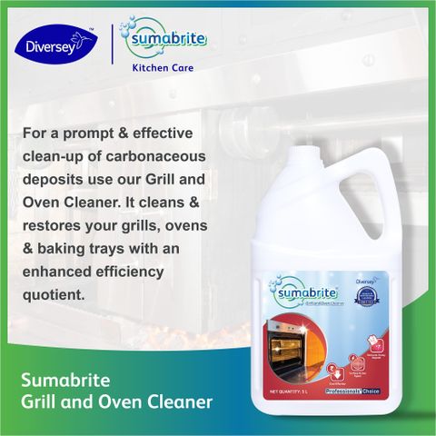 Diversey Suma Grill Oven Cleaner & Degreaser - Ideal for Kitchen ...