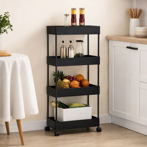 MGKENTERPRISE 4 layer Plastic Kitchen Trolley Price in India - Buy ...