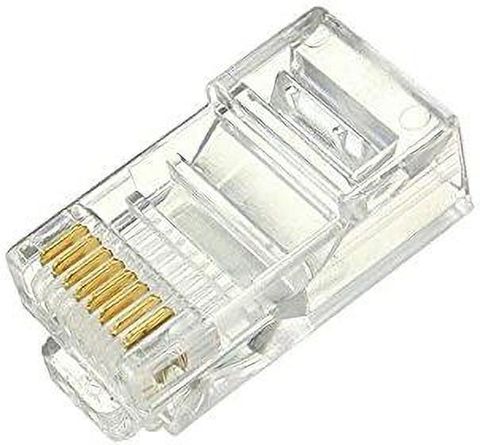 Dlink RJ-45 Network Connector (100 Pcs Pack) Lan Adapter Wired Ethernet ...
