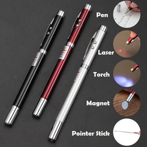 DSTECHBAR 5 in 1 Pen | Ball Pen, Laser Pointer, Torch, Magnet ...