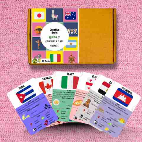 ekdali World Countries Flags Flashcards: Fun & Interactive Learning ...