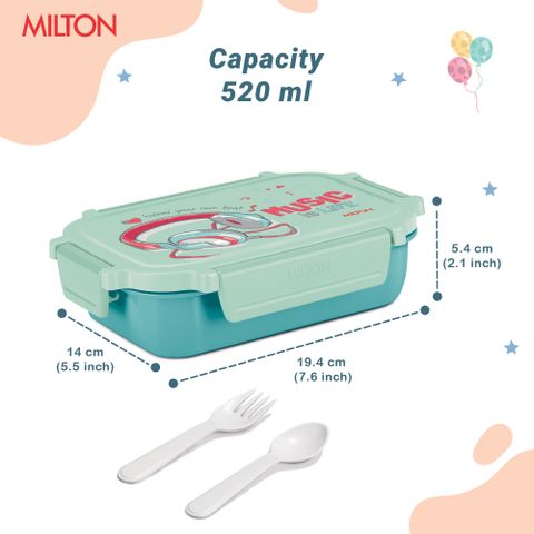 Flipkart.com | MILTON Sherry Steel Tiffin Lunch Box with inner Steel ...