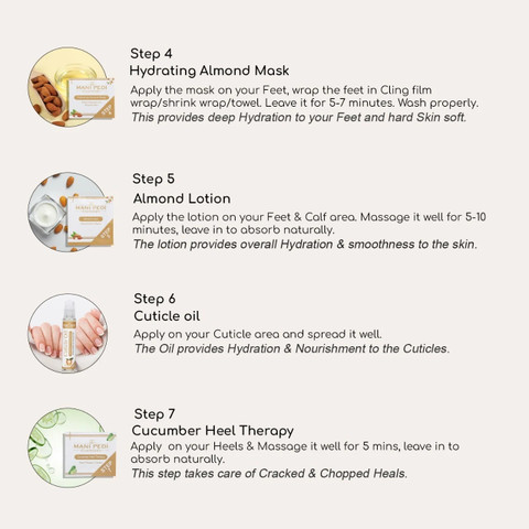 The Mani Pedi Essentials 7 Step Manicure Pedicure Kit. Luxurious and ...