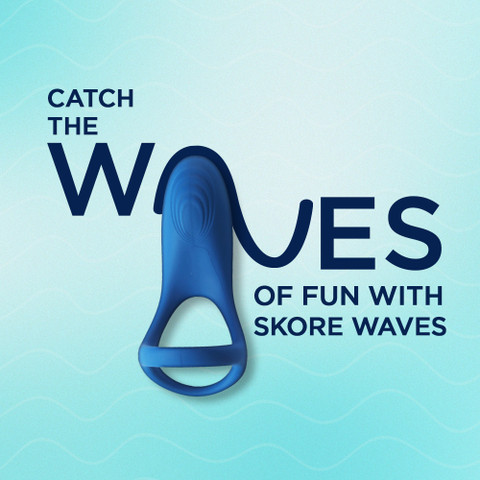 SKORE Waves 10 Mode Vibrating Ring | 60min RunTime | IPX7 Waterproof ...