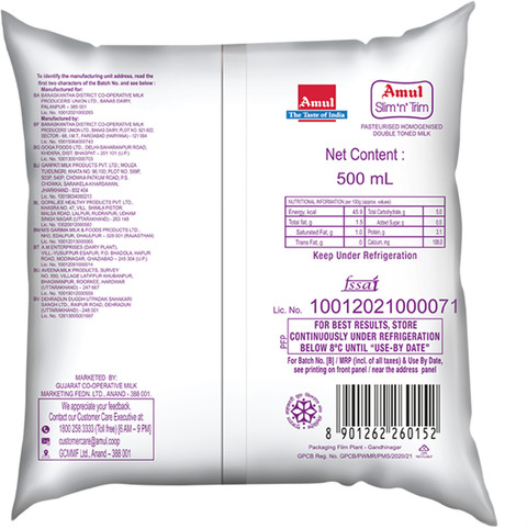 Amul Slim n Trim Skimmed Milk Price in India - Buy Amul Slim n Trim ...