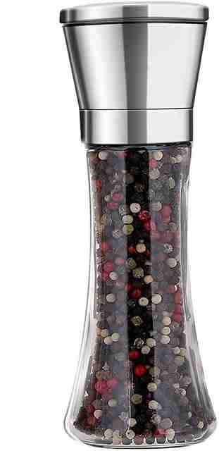 plushcreation Salt Pepper Crusher for Kitchen or Black Pepper Crusher ...