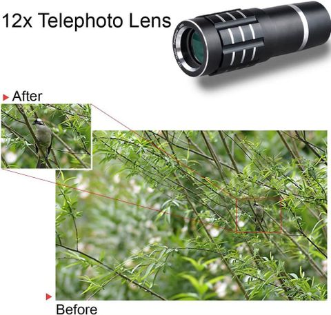 Mabron 12X Metal Zoom Telescope Lens for hd pictures With Adjustable ...
