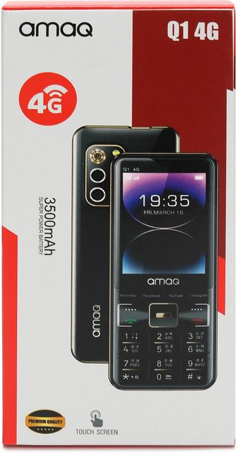 amaq 4G/VOLTE supported Dual Sim, Touch and Keypad mobile (256 MB ...