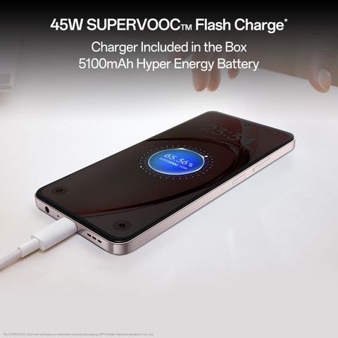 OPPO K12x 5G with 45W SUPERVOOC Charger In-The-Box (Feather Pink, 128 ...