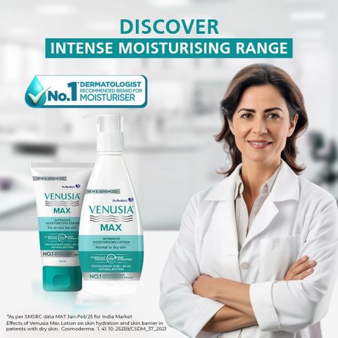 venusia Max Moisturizing cream for Dry skin I Face & Body - Price in ...