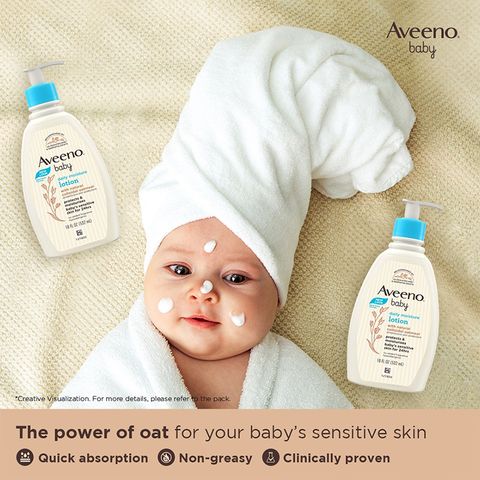 Aveeno Baby Daily Moisturizing Lotion | Protects & moisturizes baby's ...