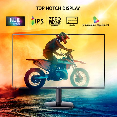 Acer 60.45 cm (24 inch) Full HD LED Backlit IPS Panel with 6 axis Color ...