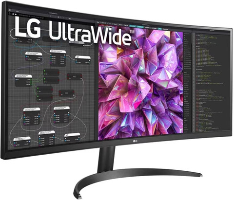 LG Ultra Wide Monitor 86.36 cm (34 inch) Curved WQHD LED Backlit IPS ...