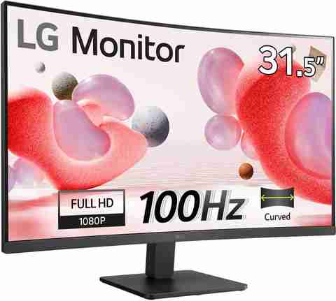 LG 1500R CURVE 32MR50C-B 81.28 cm (32 inch) Curved Full HD VA Panel ...