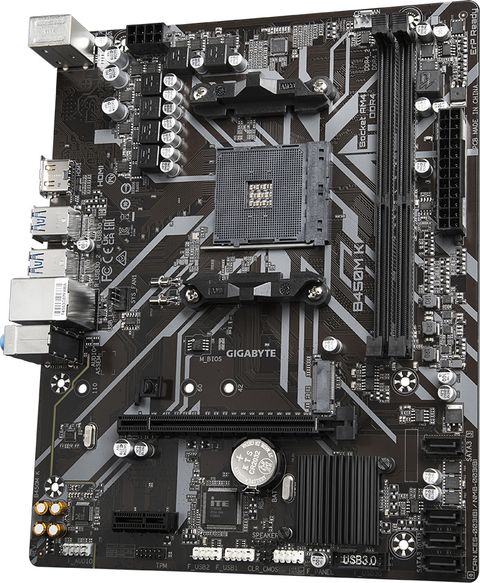 GIGABYTE B450M K AM4 AM4Socket Micro-ATX AMD B450 Chipset DDR4 ...