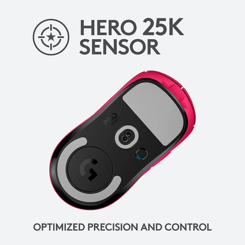Logitech G PRO X Superlight / Hero 25K Sensor, Adj DPI 25.6K DPI, 5 ...