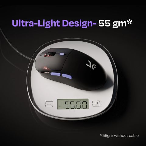 Kreo Harpy Wired Right Handed Mechanical Gaming Mouse 55g Ultra-Light ...