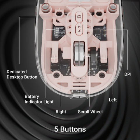 ZEBRONICS Sheer Wireless Ambidextrous Optical Mouse Rechargeable ...