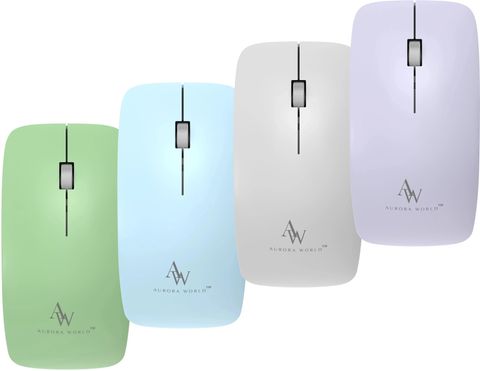 Aurora World Curve Wireless Mouse with USB-A & USB-C -999 Wireless ...