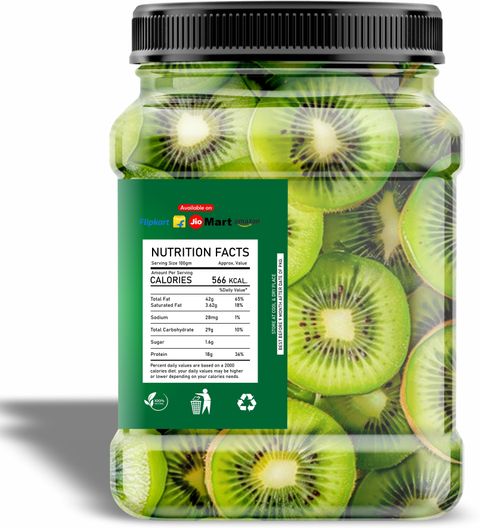 Groly Dried Kiwi Slices | Sweet & Tangy Kiwi Dry Fruit| Rich in Vitamin ...