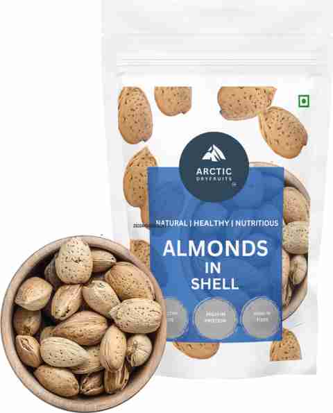 Arctic Dryfruits California Almonds in Shell 250g | Whole Natural Badam ...