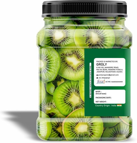 Groly Dried Kiwi Slices | Sweet & Tangy Kiwi Dry Fruit| Rich in Vitamin ...