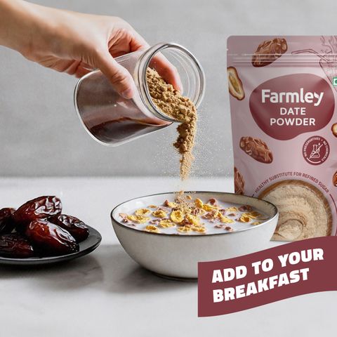 Farmley Premium Date Powder | Kharik/Khajur Powder | 100% Natural ...
