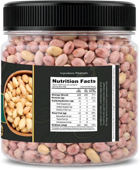 THAR NUTS Premium Salted Peanuts Protein Rich Crunchy Snack Jar-100g ...