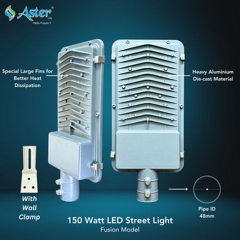 ASTER LITE Fusion 150W LED Street Light IP66 Waterproof (Pack of 1 ...