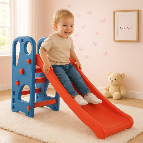 small plastic playground slide