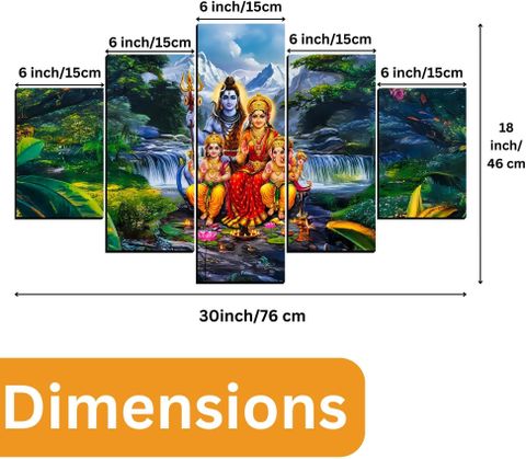 JB Creations Modern Lord Shiva Shiv Ji painting canvas for wall Digital ...